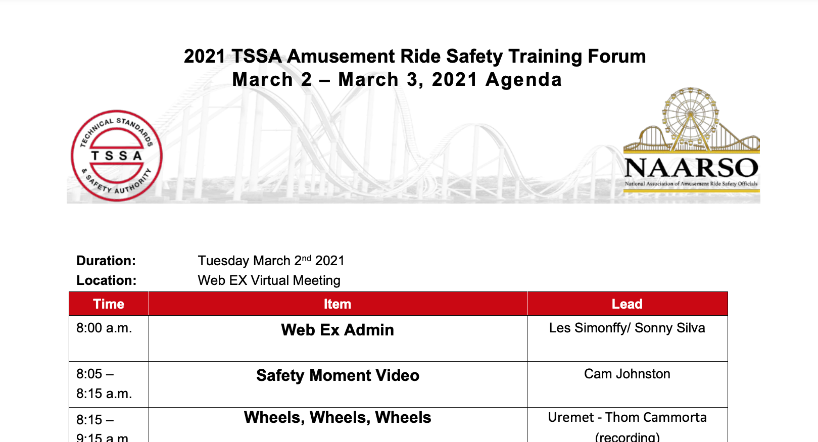 2021 NAARSO Safety Seminar - Virtual - Canadian Association of ...